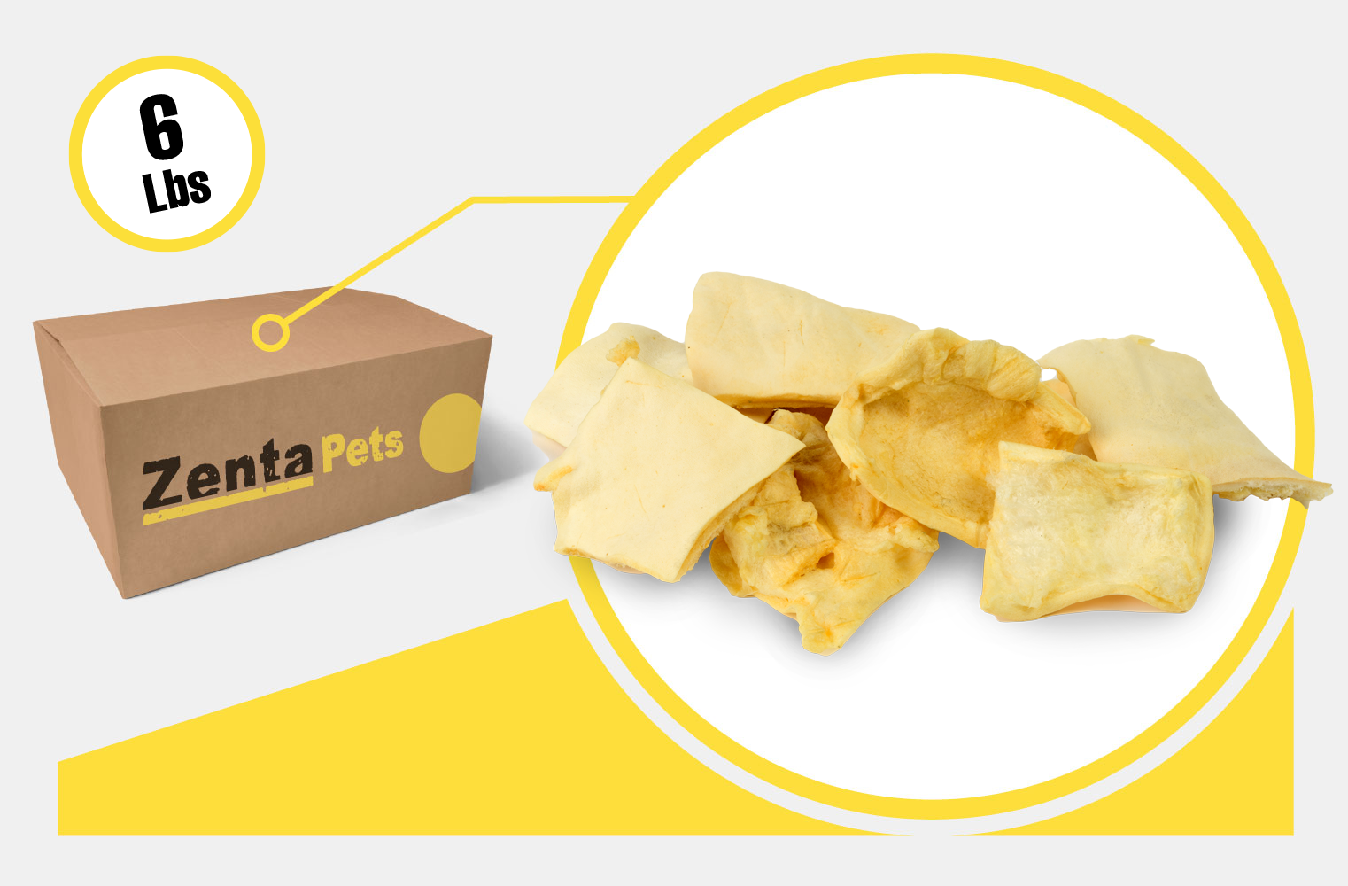 Beef Cheek Chips - 6 lb Bulk Box