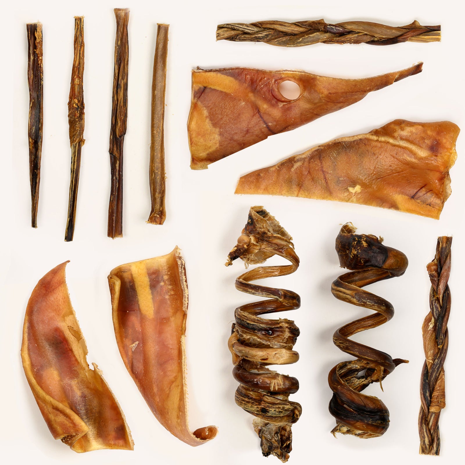 Pork Dog Treat Variety Pack For Heavy Chewers